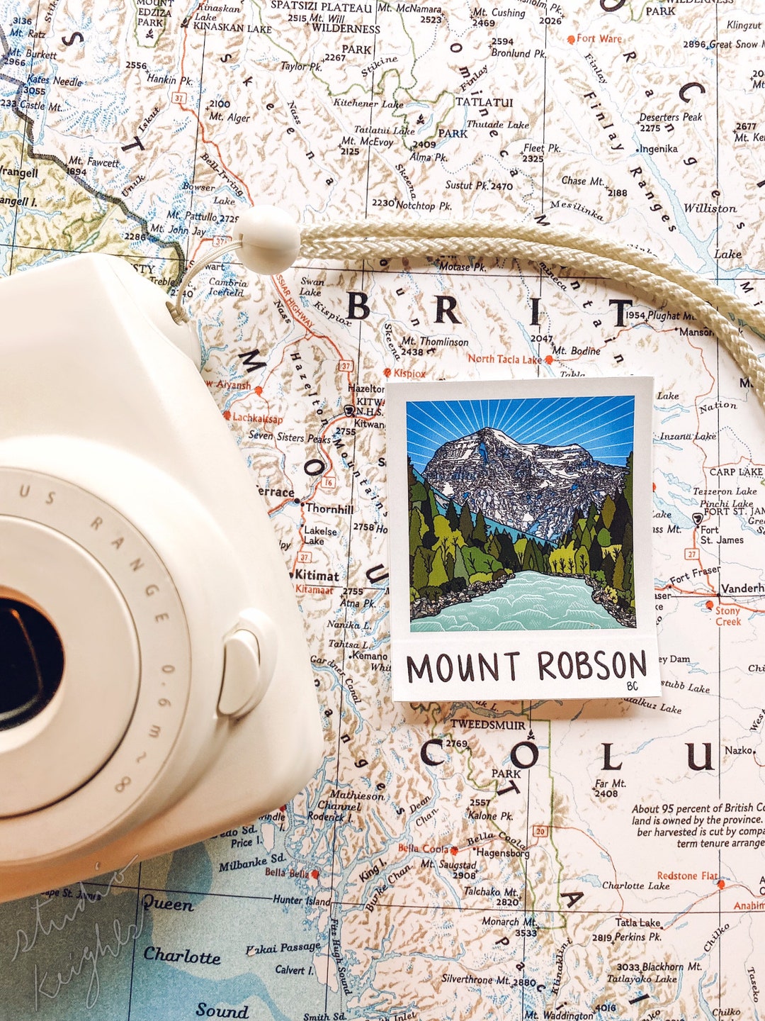Mount Robson Photograph Sticker Location Sticker Vinyl - Etsy Italia
