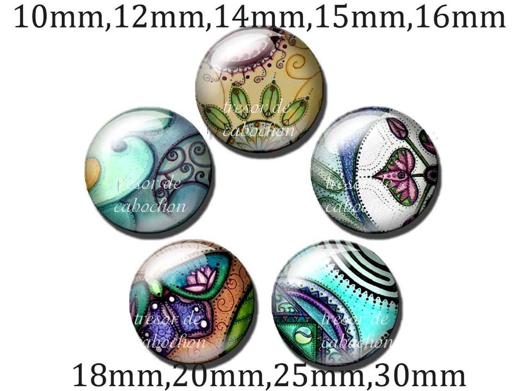 Y171 Mayan Culturetotem Model Glass Cabochons Handmade. - Etsy