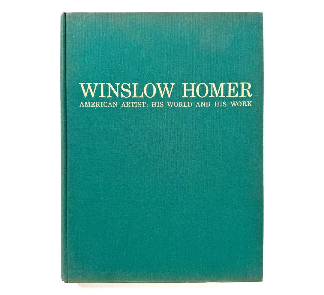 Vintage 1961 Winslow Homer Coffee Table Book Green Gold Decor Book ...