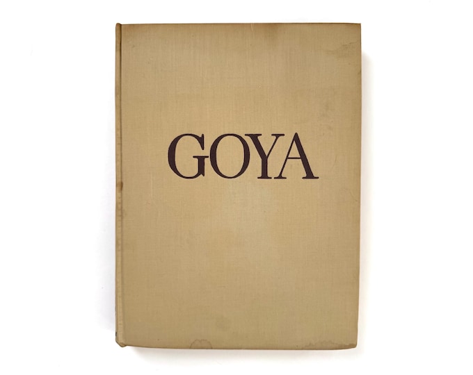 Vintage 1943 Francisco Goya Coffee Table Book Large First Edition Art ...