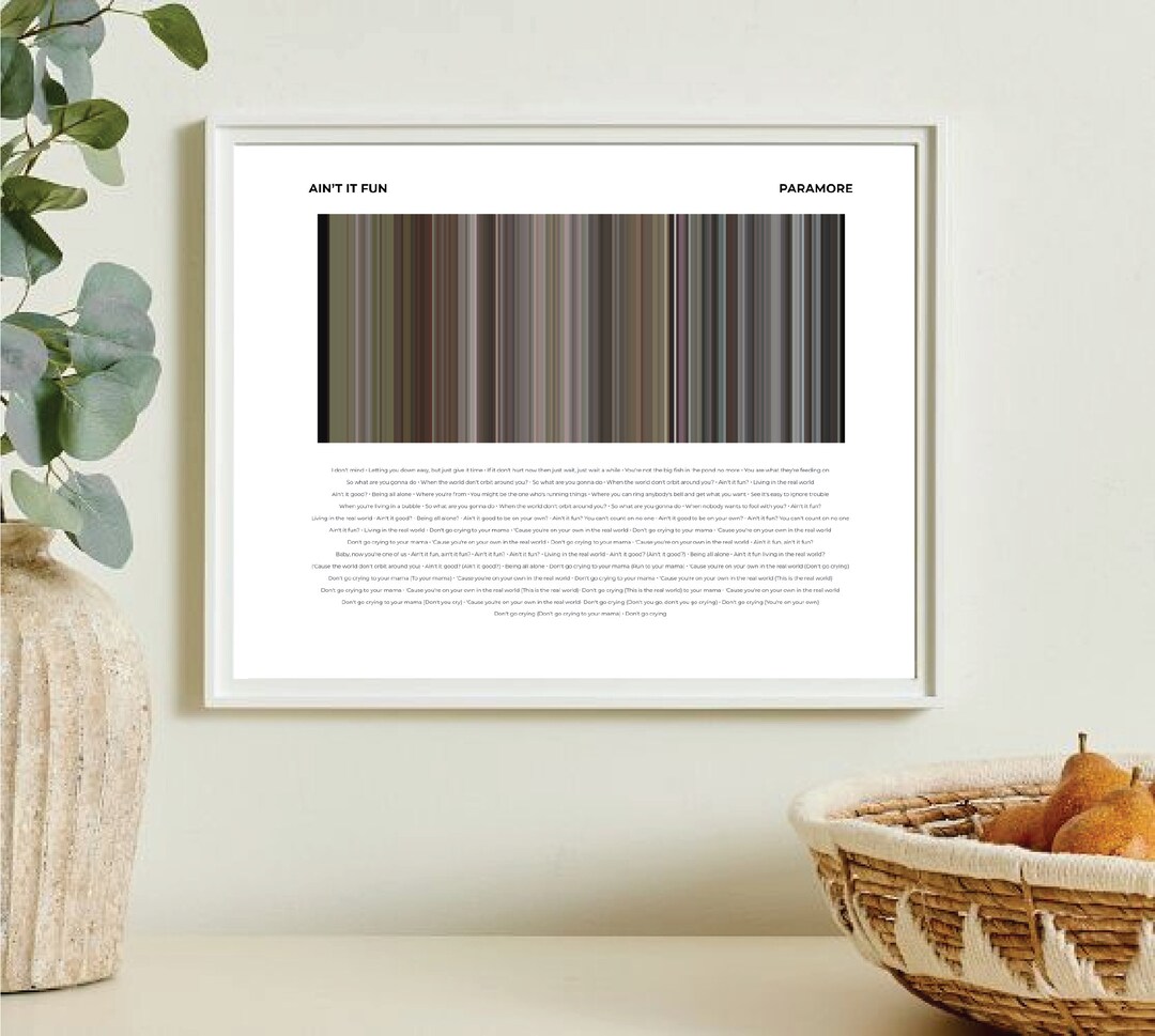 Custom Music Barcode Art Print - 20"x16" - Etsy