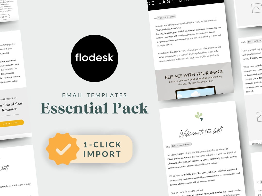 Flodesk Essential Emails Starter Pack Template for Small Business ...