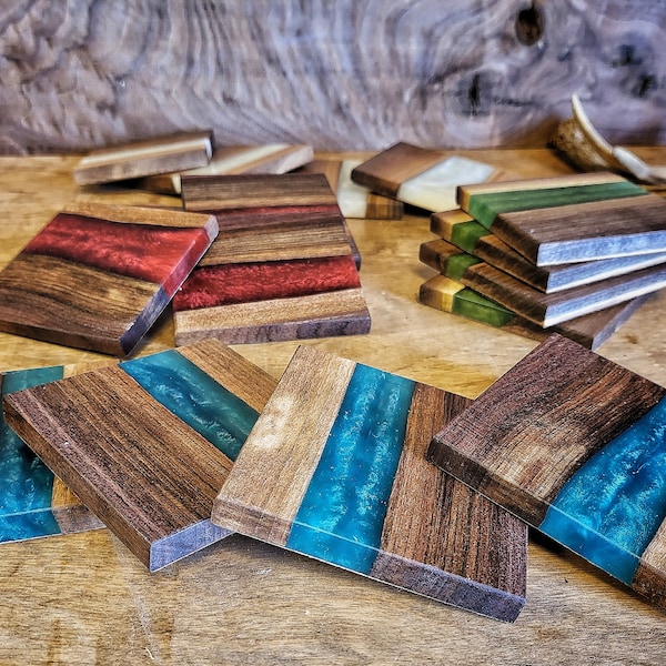 Epoxy Coasters - Etsy