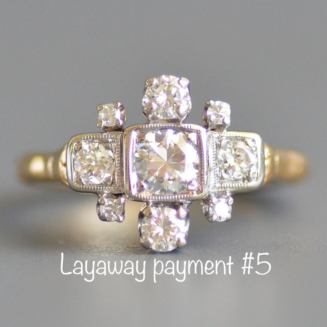 SOLD SOLD Layaway Payment 5 Vintage Old European Cut Diamond Cruciform ...