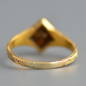 Antique Georgian/victorian Era Memorial or Mourning Ring With Rose Cut ...
