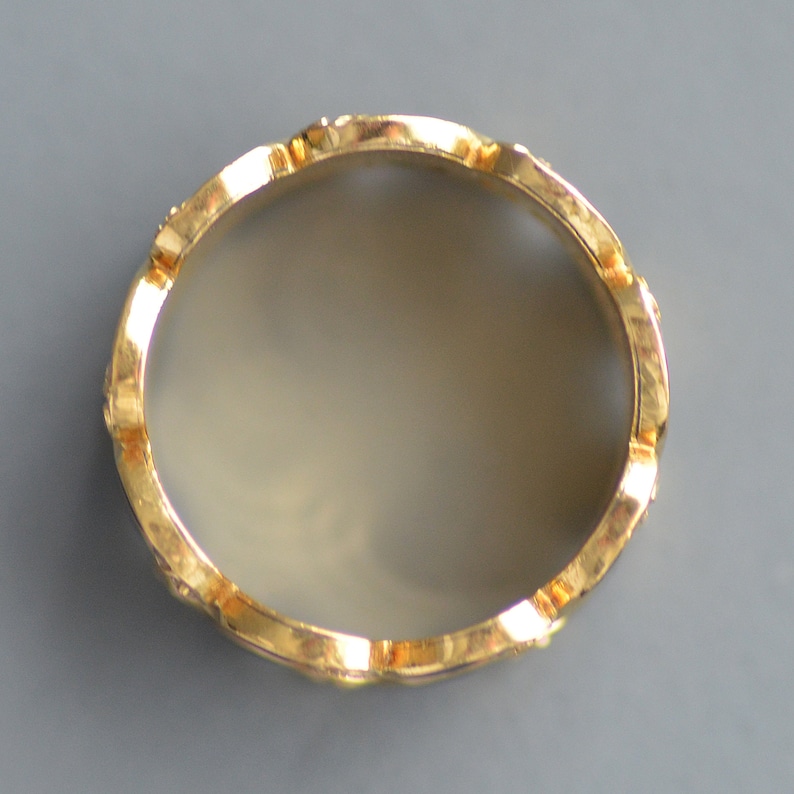 Antique Victorian Era Wide Mourning Band Ring With Black - Etsy