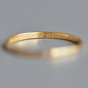 RARE Antique 1700's English 22k Gold Posey Band or Wedding Ring - Etsy