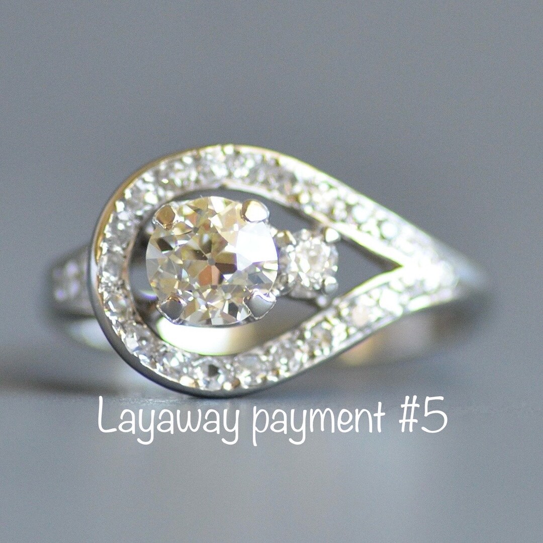 SOLD SOLD Layaway Payment #5 - Antique Art Deco Period 1.06 Ctw Old ...