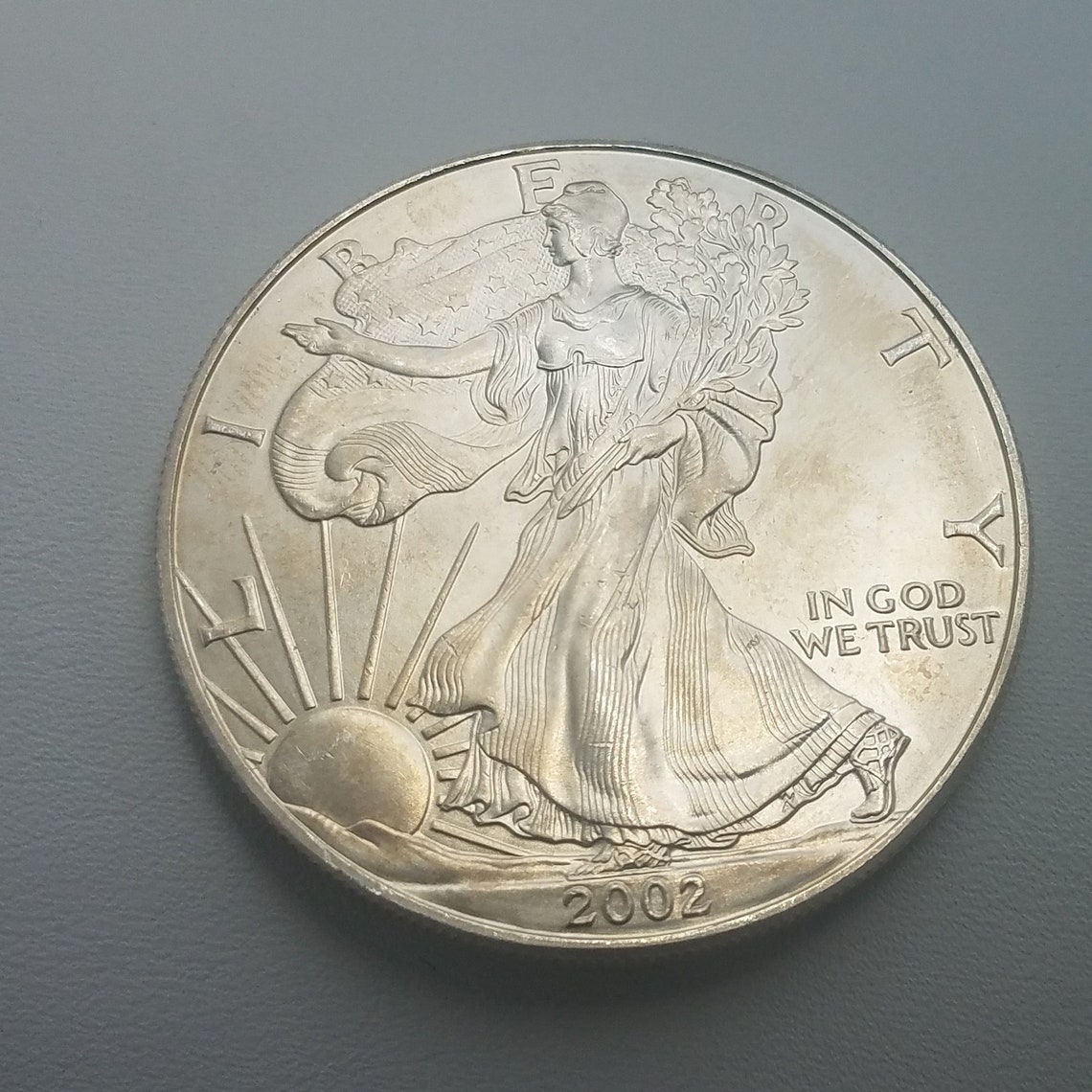 Silver Coin, 1 Oz Silver Coin, 2002 Silver Coin, 2002 Silver Eagle ...