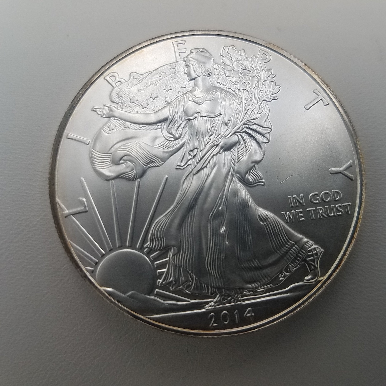 Silver Coin, 1 Oz Silver Coin, 2014 Silver Coin, 2014 Silver Eagle ...