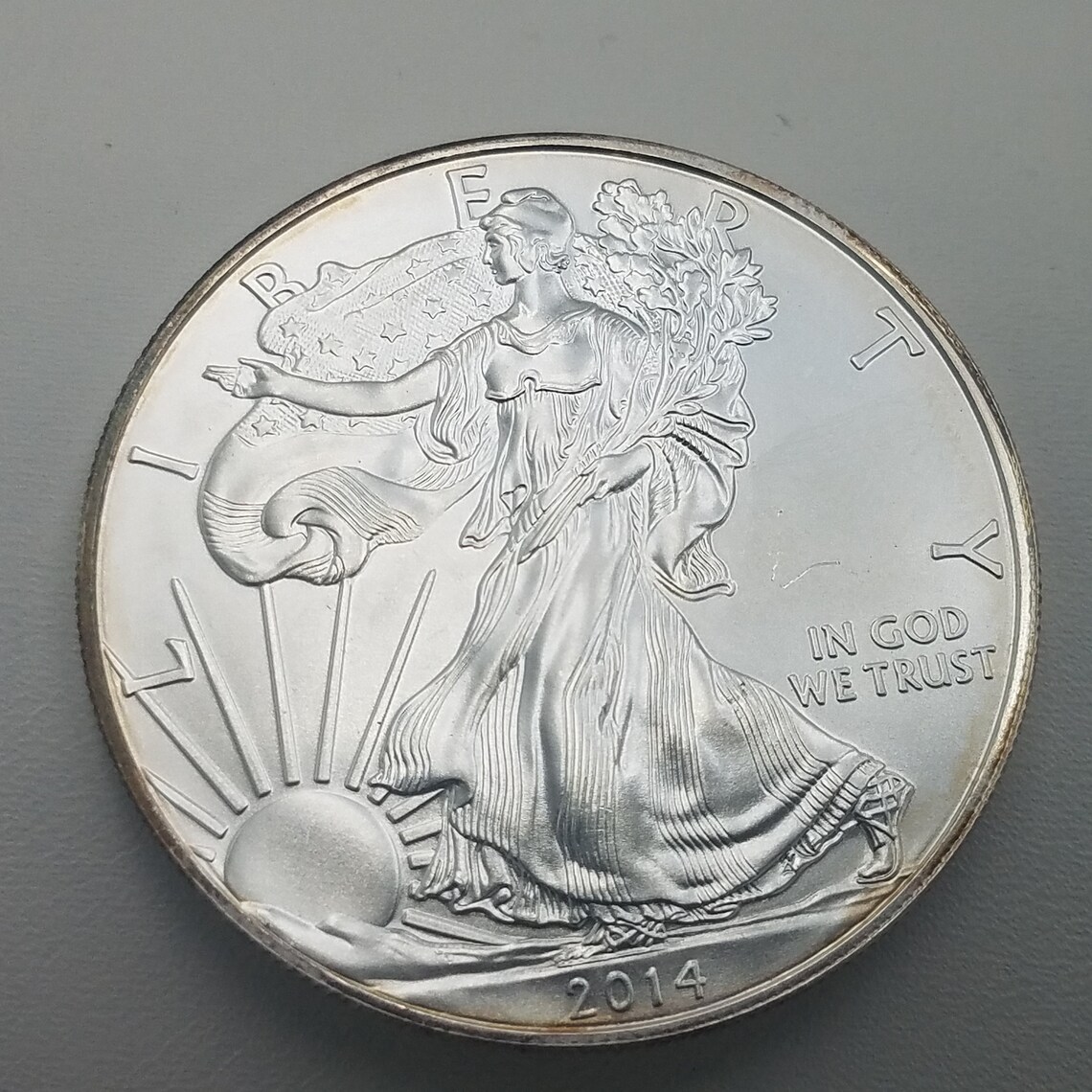 Silver Coin, 1 Oz Silver Coin, 2014 Silver Coin, 2014 Silver Eagle ...