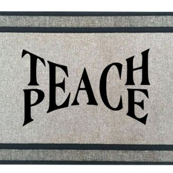 Peace Doormat - Etsy