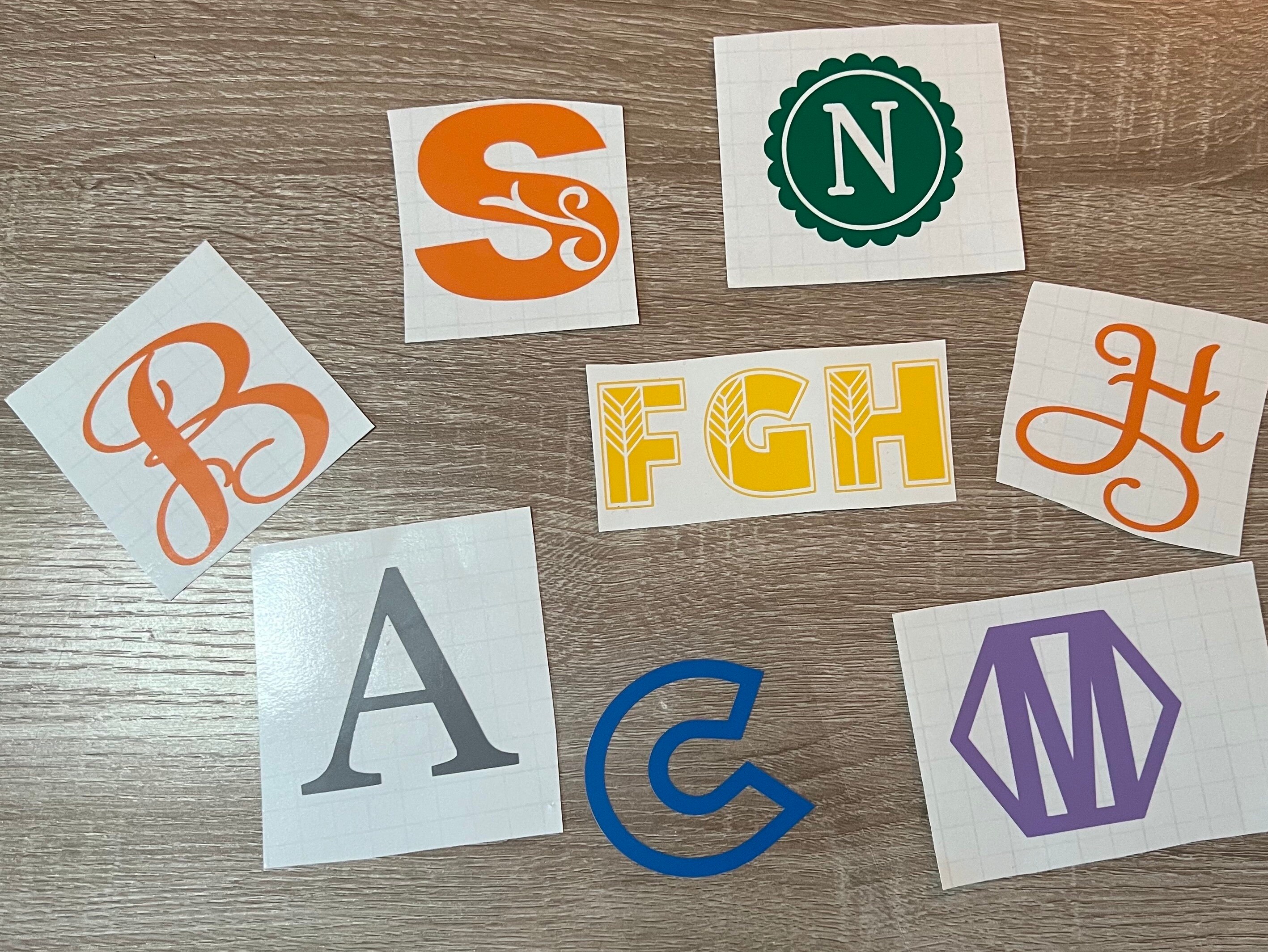 Single Letter Decal - Etsy