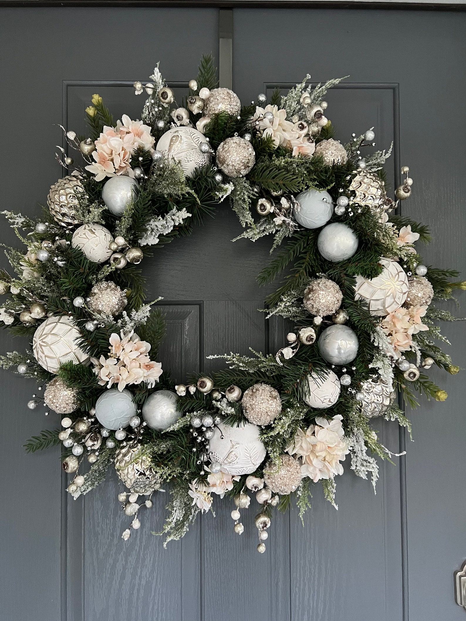 Farmhouse Champagne and Cream Wreath - Etsy