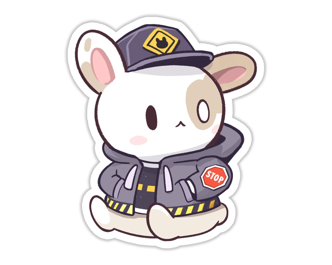 Streetwear Bunny Vinyl Sticker (3") - Etsy