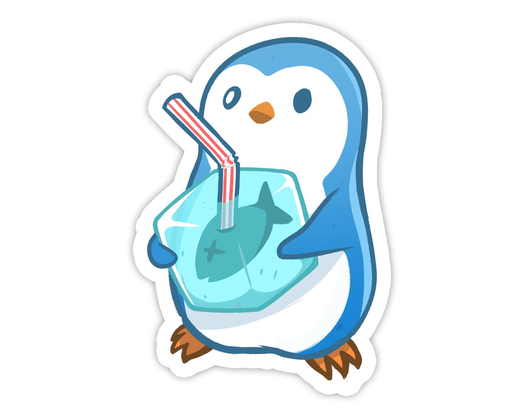 Fish Guts Penguin Vinyl Sticker (3") - Etsy