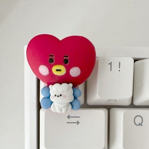 Cute BT21 BTS TATA V PBT Mechanical Keycap - Etsy