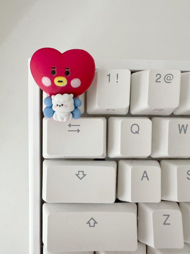 Cute BT21 BTS TATA V PBT Mechanical Keycap - Etsy