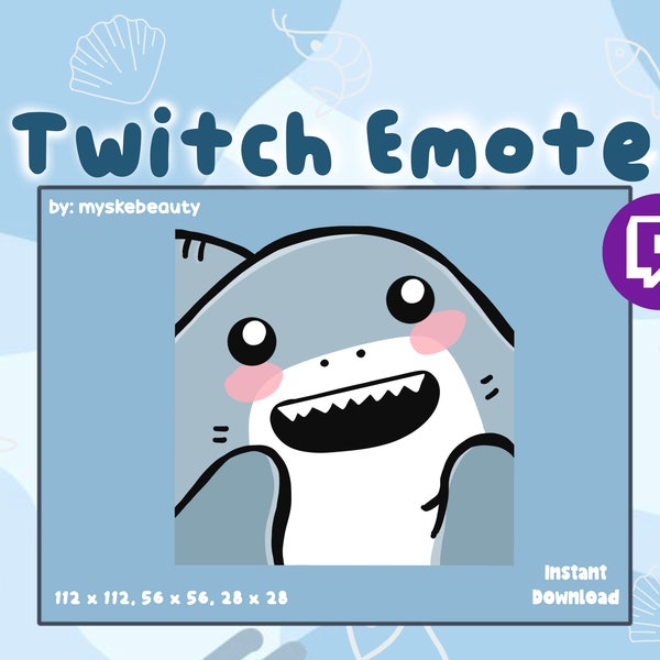 Shark Emote Twitch Chat - Etsy
