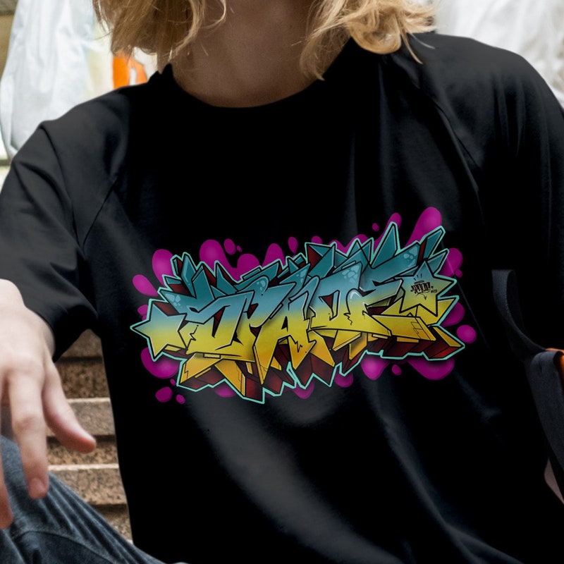 Graffiti Design T Shirt - Etsy
