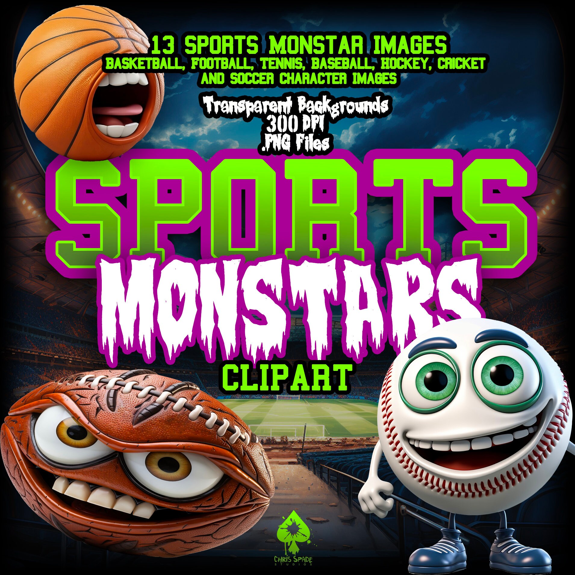 Monster Sports Clipart, Sports PNG, Game Clipart, Soccer Clipart ...