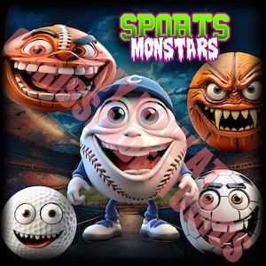 Monster Sports Clipart, Sports PNG, Game Clipart, Soccer Clipart ...
