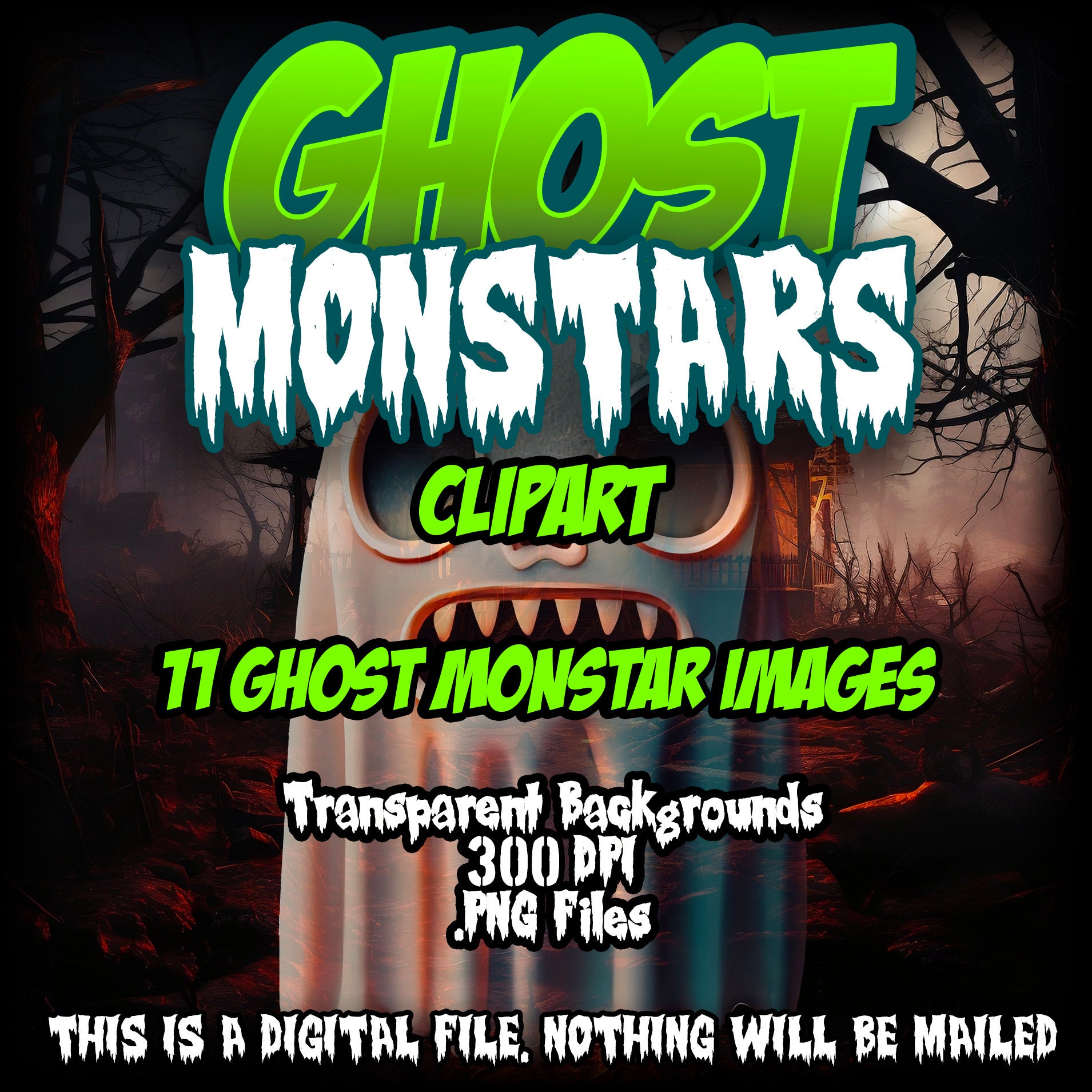 Ghost Clip-art, Ghost Monstars, Halloween Clipart, Ghost Graphics ...