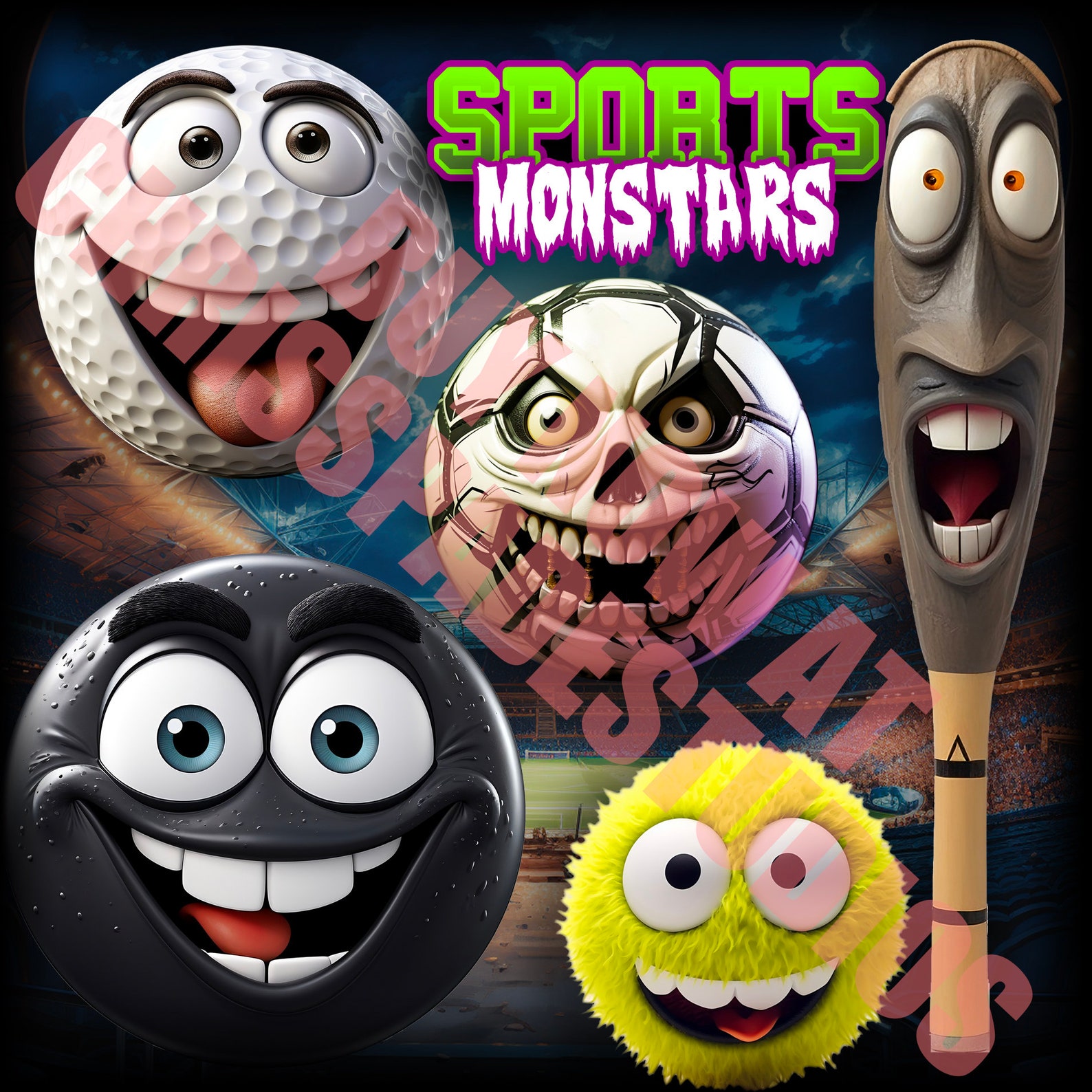 Monster Sports Clipart, Sports PNG, Game Clipart, Soccer Clipart ...