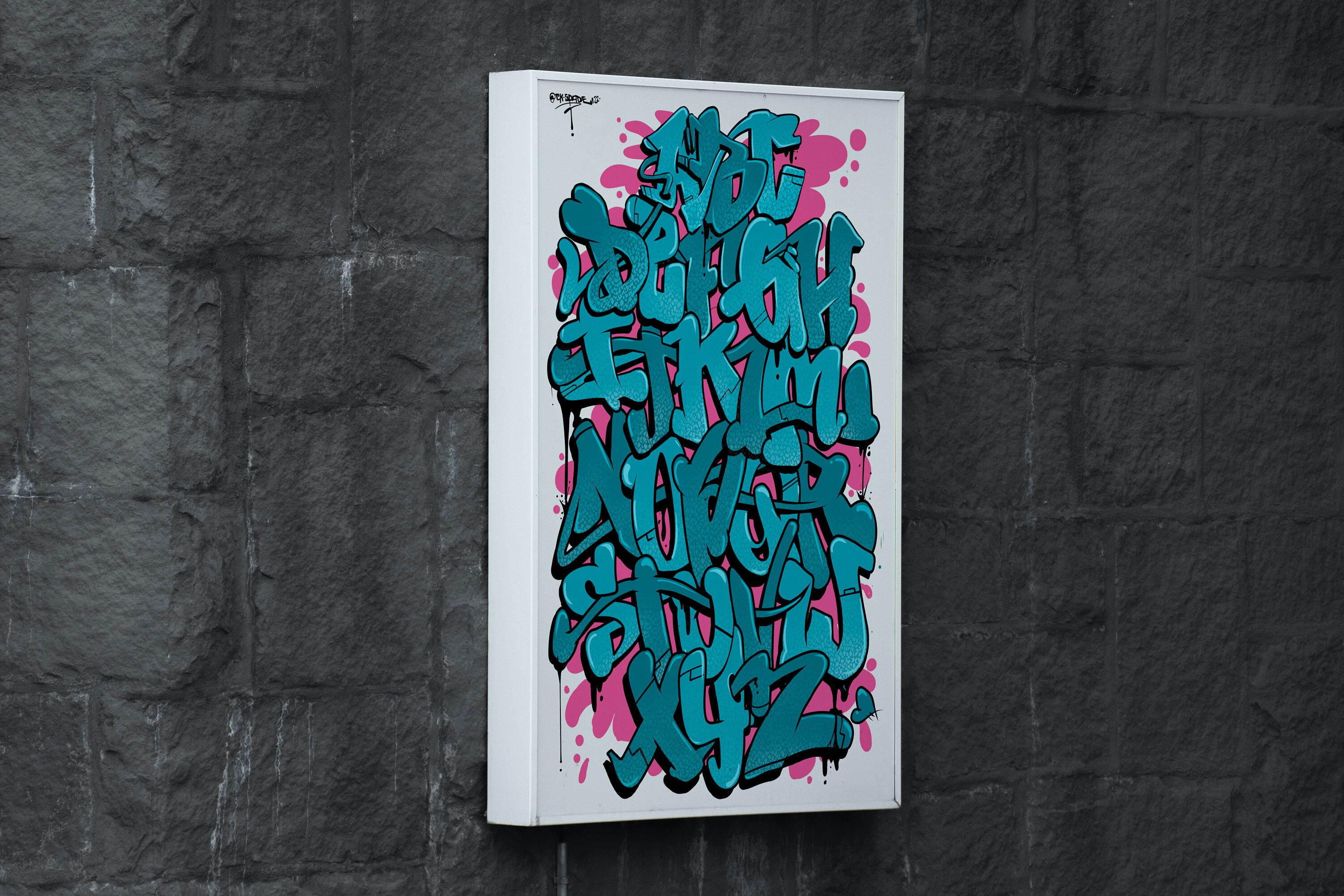 Spade Graffiti Alphabet Poster, Street-art ABC, Abc's, Art Teacher ...