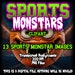 Monster Sports Clipart, Sports PNG, Game Clipart, Soccer Clipart ...
