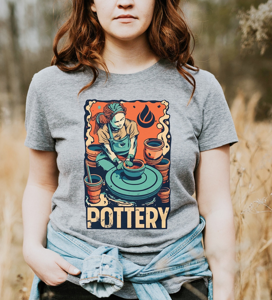 Pottery T-shirt, Spinning Shirt, Clay T-shirt, Sculpting Shirt, Pottery ...