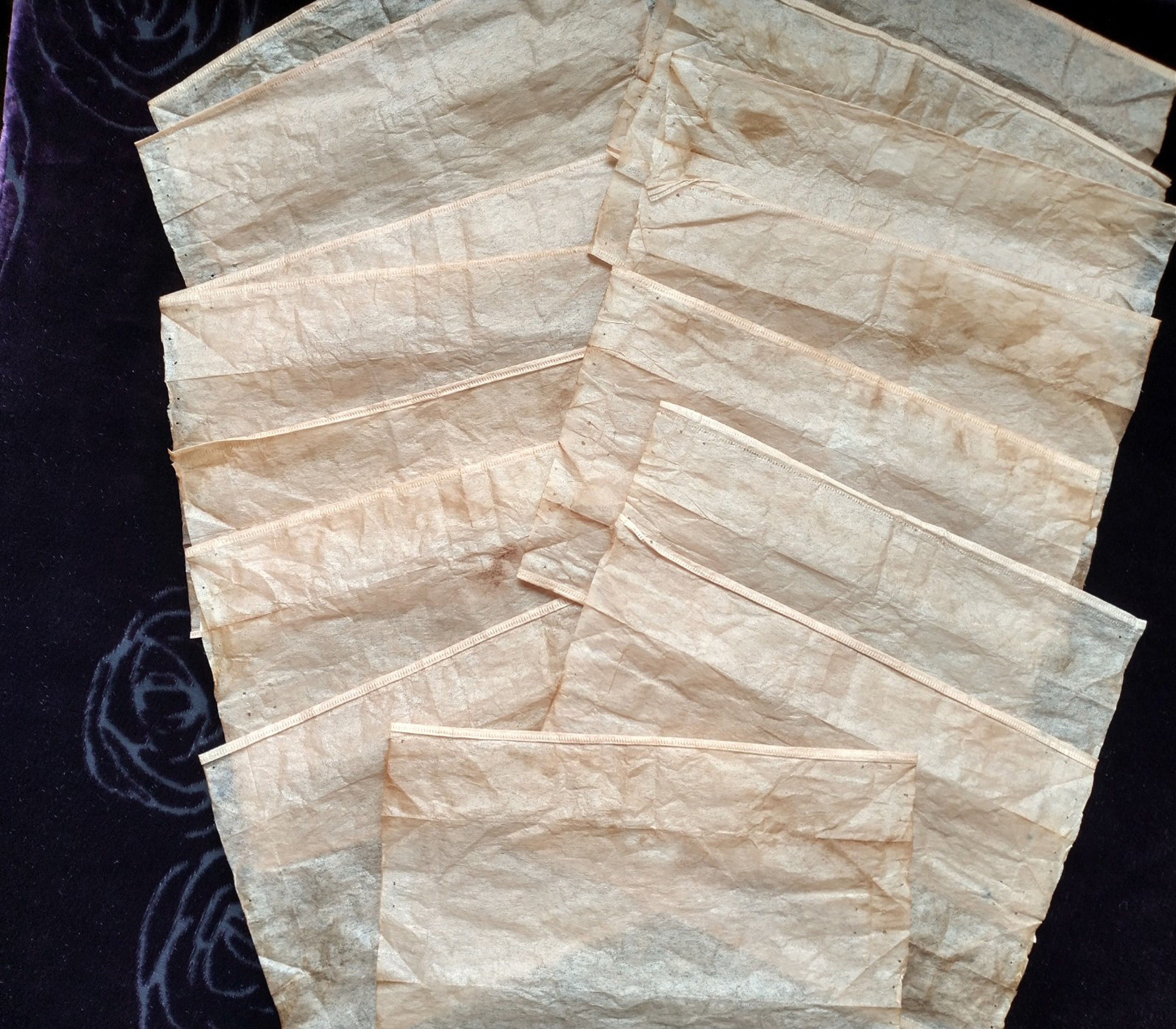 Upcycled Stained Tea Bag Art Sheets for Junk Journals - Etsy