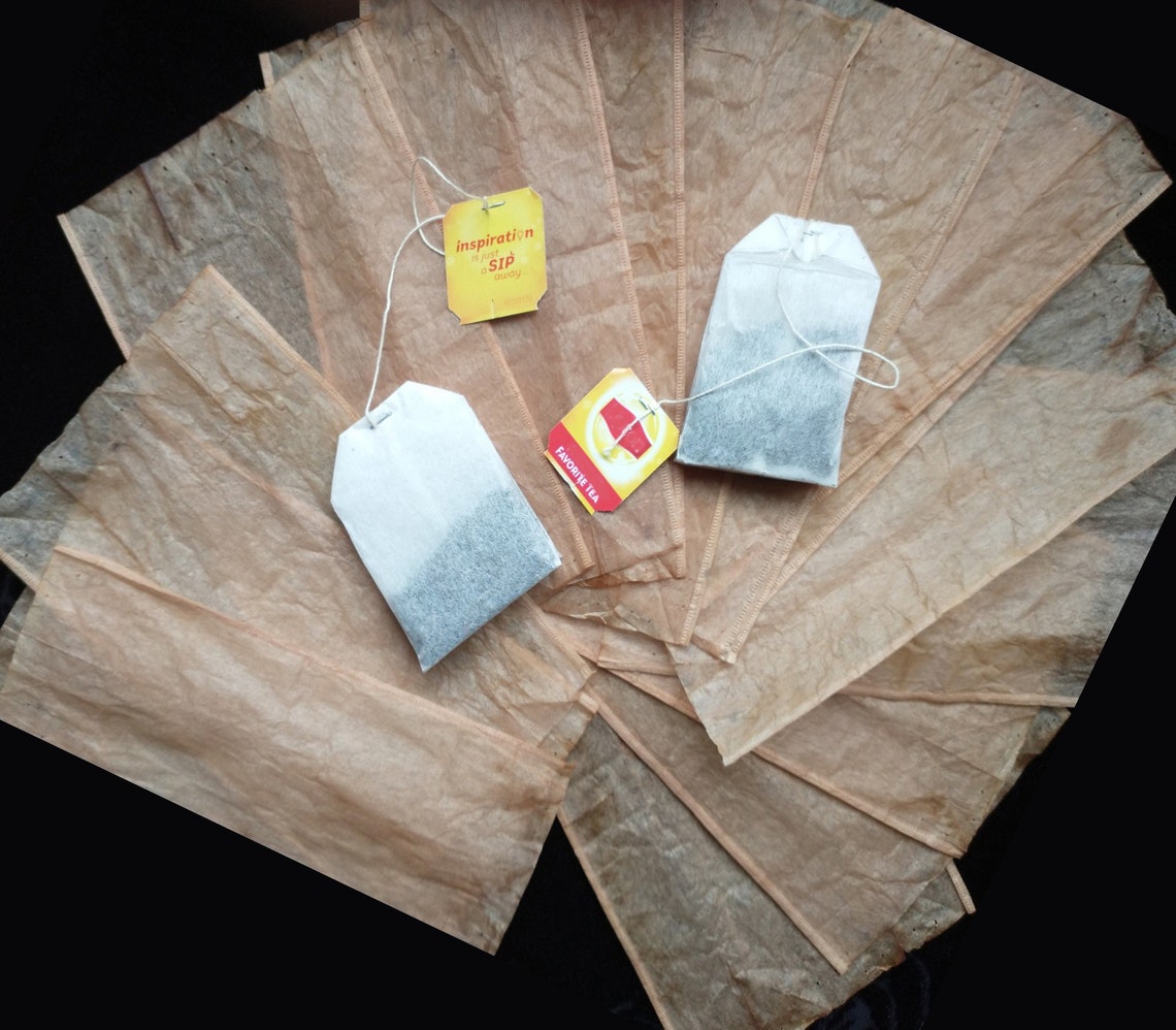 Upcycled Stained Tea Bag Art Sheets for Junk Journals - Etsy