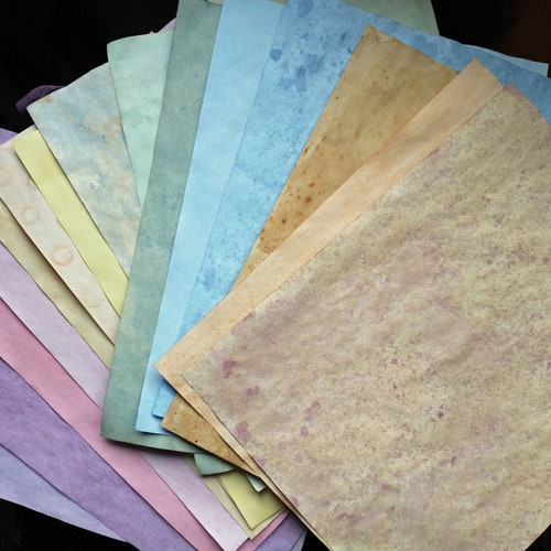 10 Sheets 4x5 Inch Handmade Paper Recycled Paper Eco - Etsy