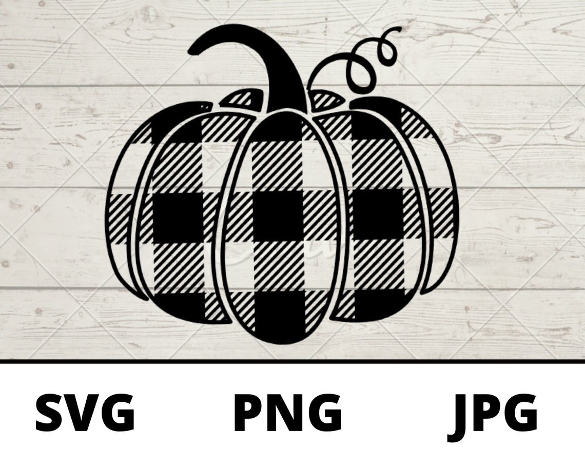 Calabaza a cuadros svg calabaza svg archivo de corte de otoño imágenes ...