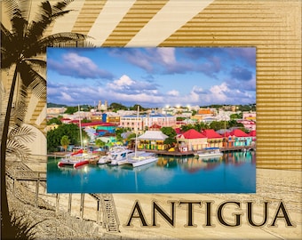 Caribbean Laser Engraved Wood Picture Frame - Etsy