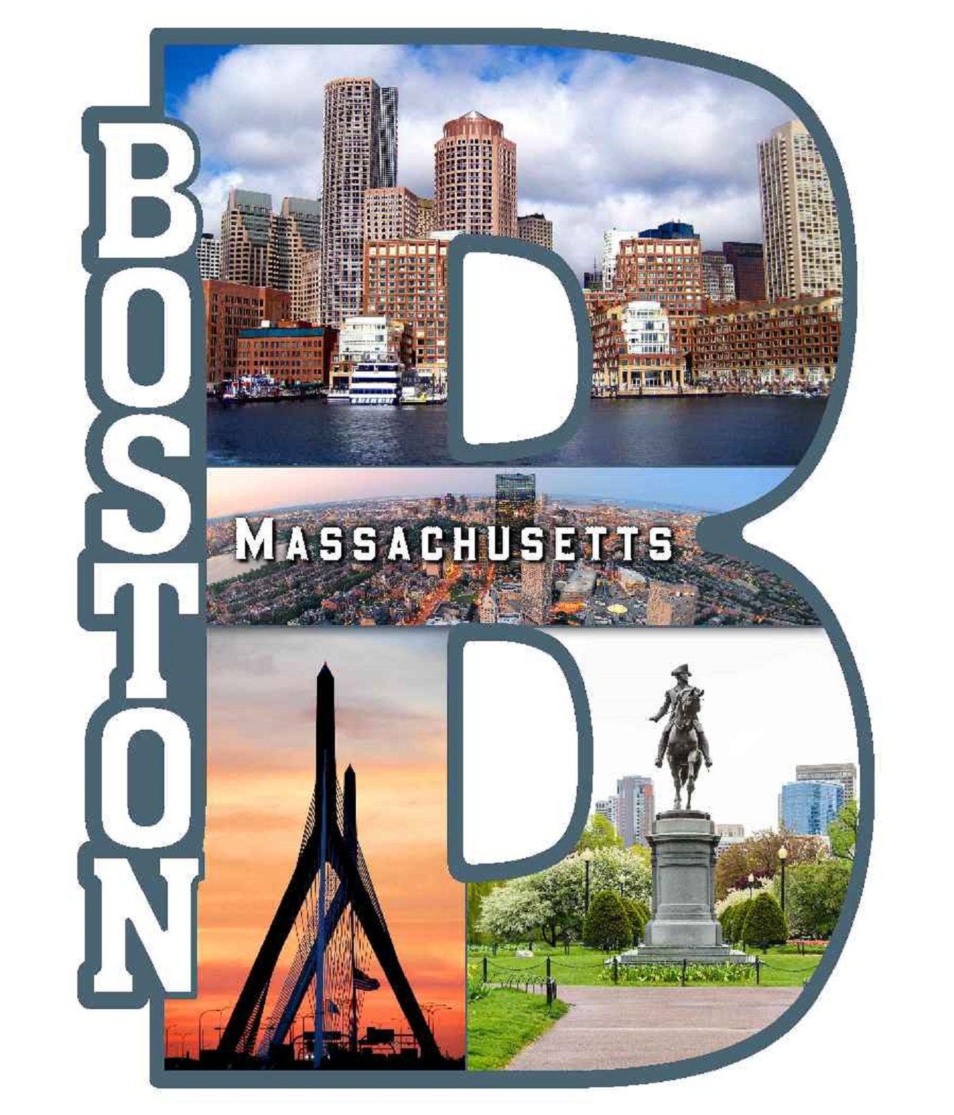 Boston Capitol B Fridge Magnet - Etsy