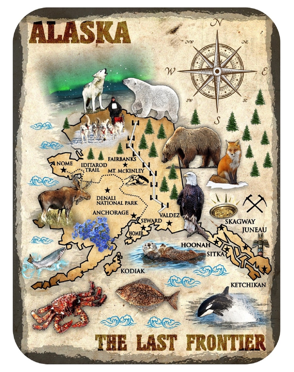 Alaska the Last Frontier Photo Fridge Magnet - Etsy
