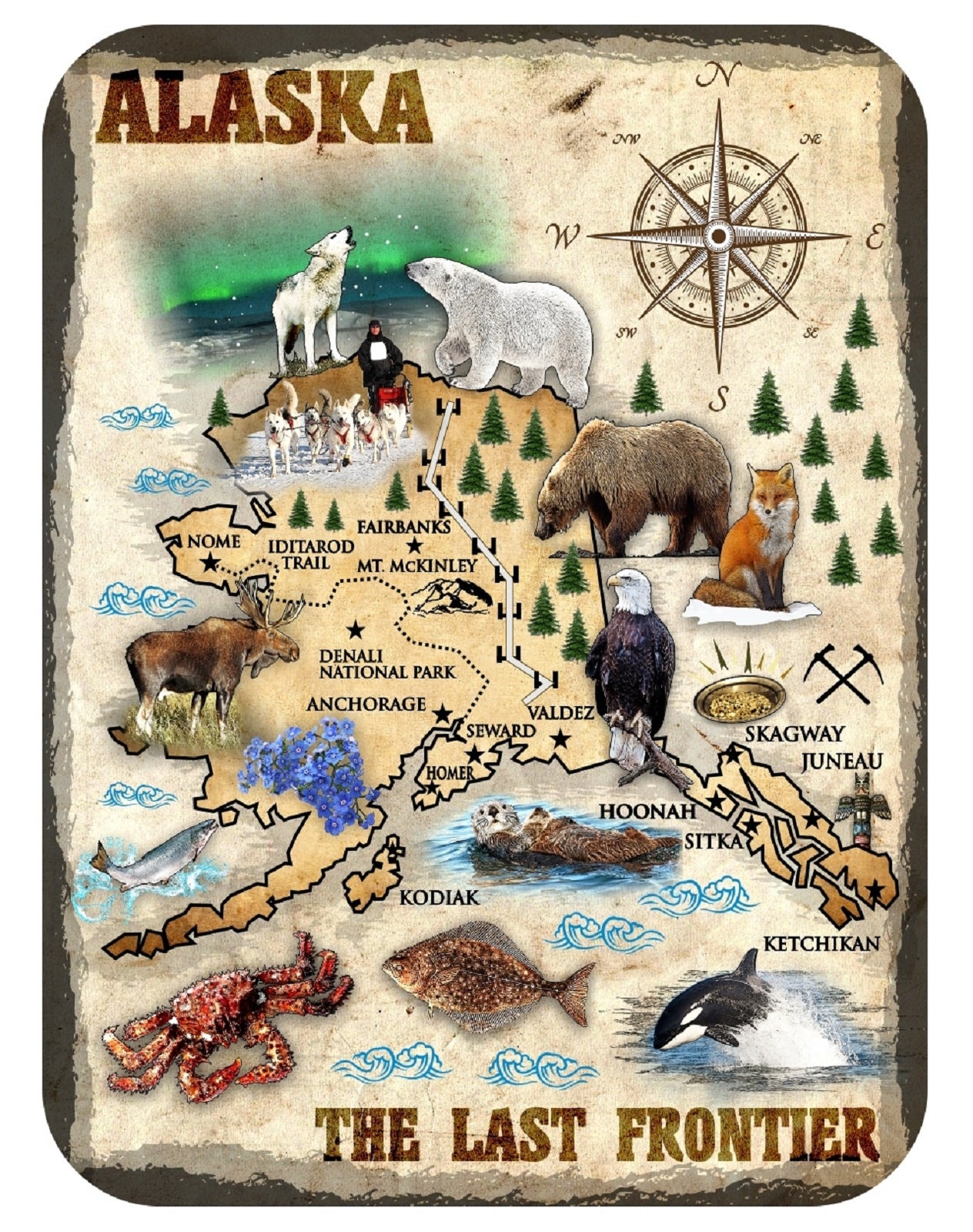 Alaska the Last Frontier Photo Fridge Magnet - Etsy