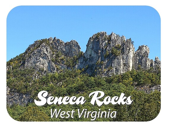 Seneca Rocks West Virginia Fridge Magnet - Etsy