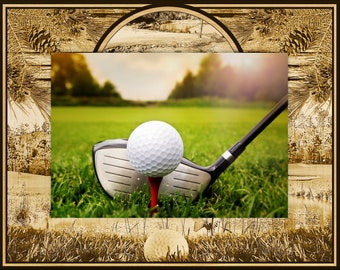 Golf Picture Frame | Etsy