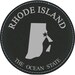 Rhode Island State Outline With Motto 4" Round Leather 6-coaster Set ...