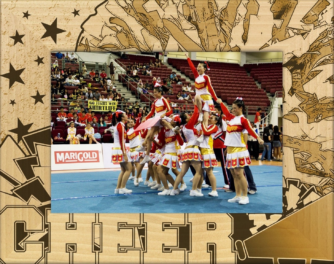 Cheer Laser Engraved Wood Picture Frame - Etsy