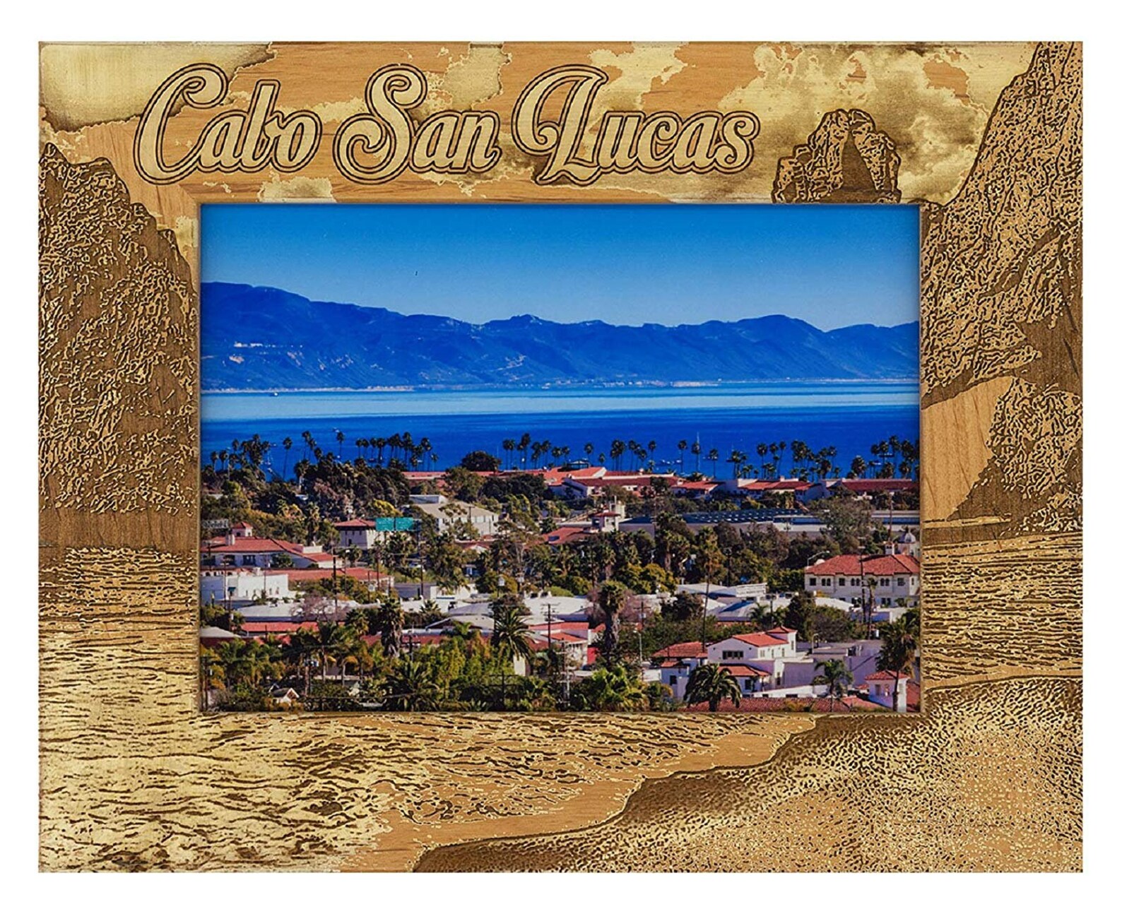 Cabo San Lucas Montage Laser Engraved Wood Picture Frame - Etsy