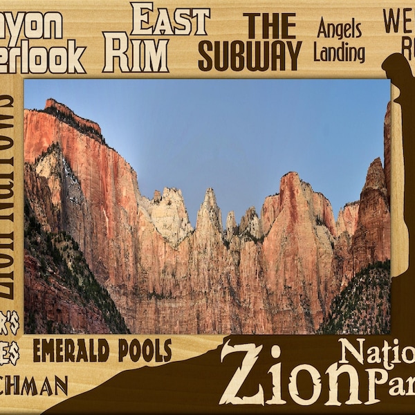 Zion National Park Picture Frame - Etsy