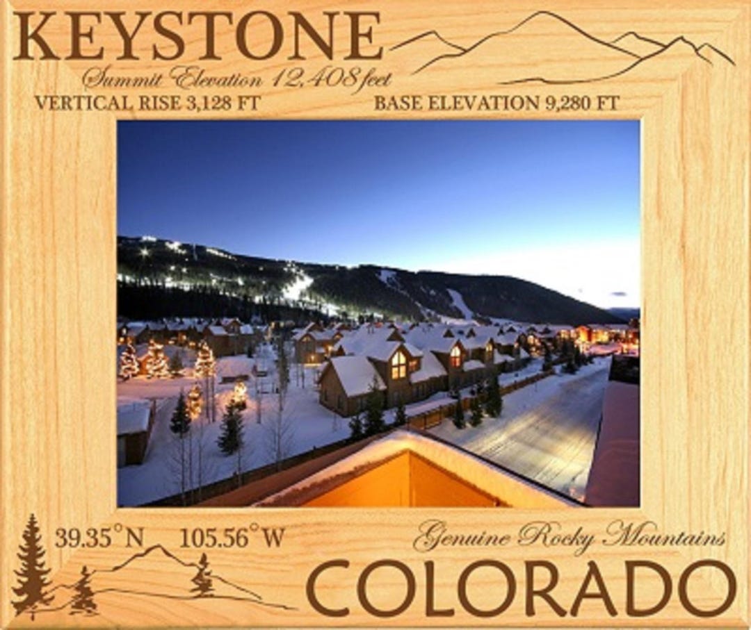 Keystone Colorado Laser Engraved Wood Picture Frame - Etsy
