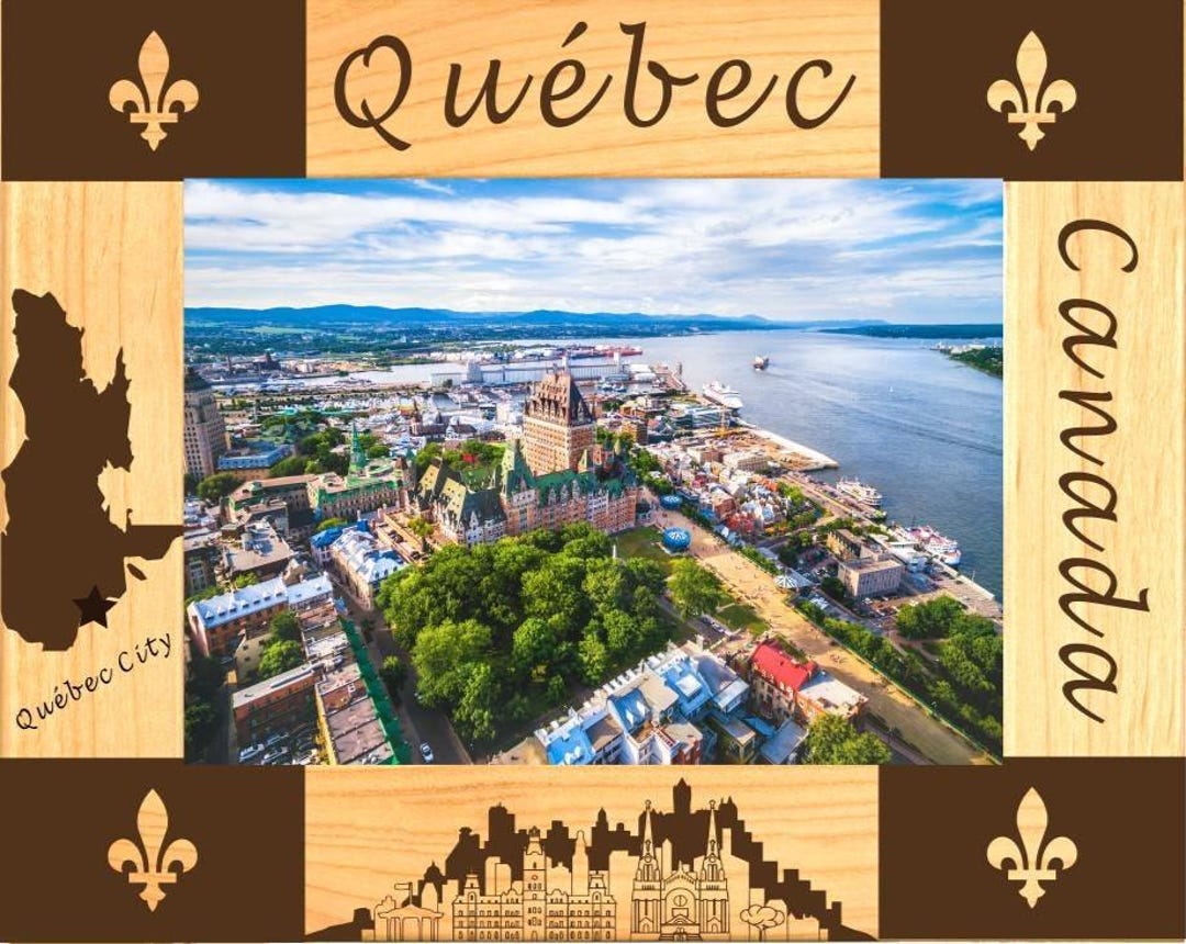 Quebec Laser Engraved Wood Picture Frame - Etsy