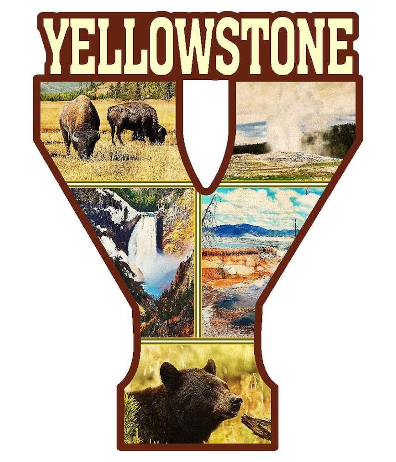 Yellowstone National Park Capitol Y Fridge Magnet - Etsy