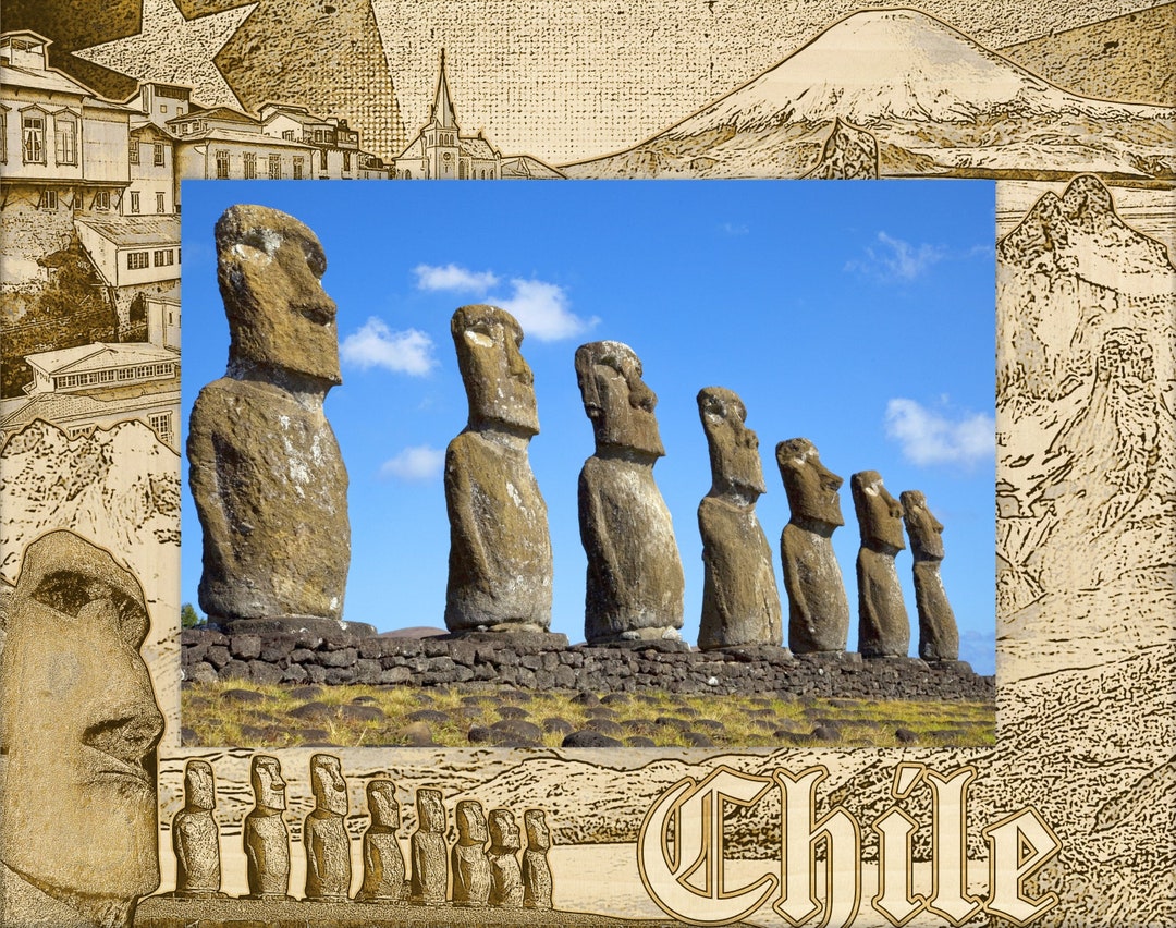 Chile Laser Engraved Wood Picture Frame - Etsy