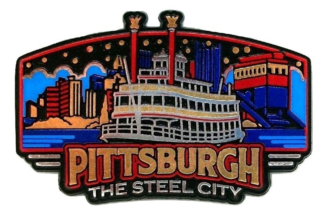 Pittsburgh Pennsylvania Skyline Fridge Magnet - Etsy